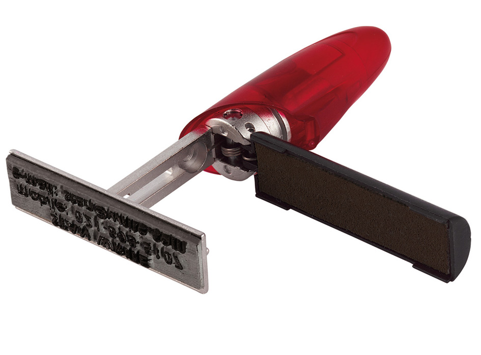 Φορητή σφραγίδα τσέπης μέχρι 3 γραμμές - πλαίσιο 33mm x 8mm - Pocket ...